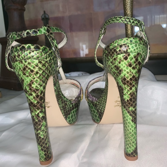 Shoes | Snake Leather Heels Made In Italy | Poshmark